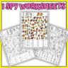 Free I Spy Printable Worksheets
