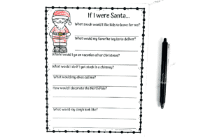 If I Were Santa Writing Prompt