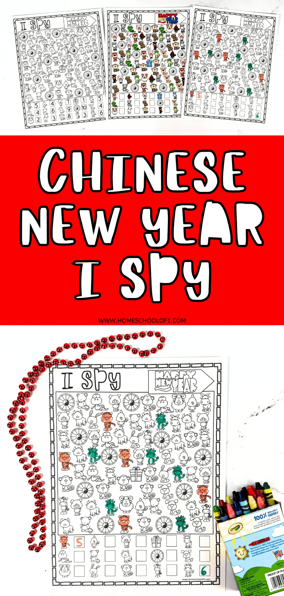 Free Chinese New Year I Spy Printable