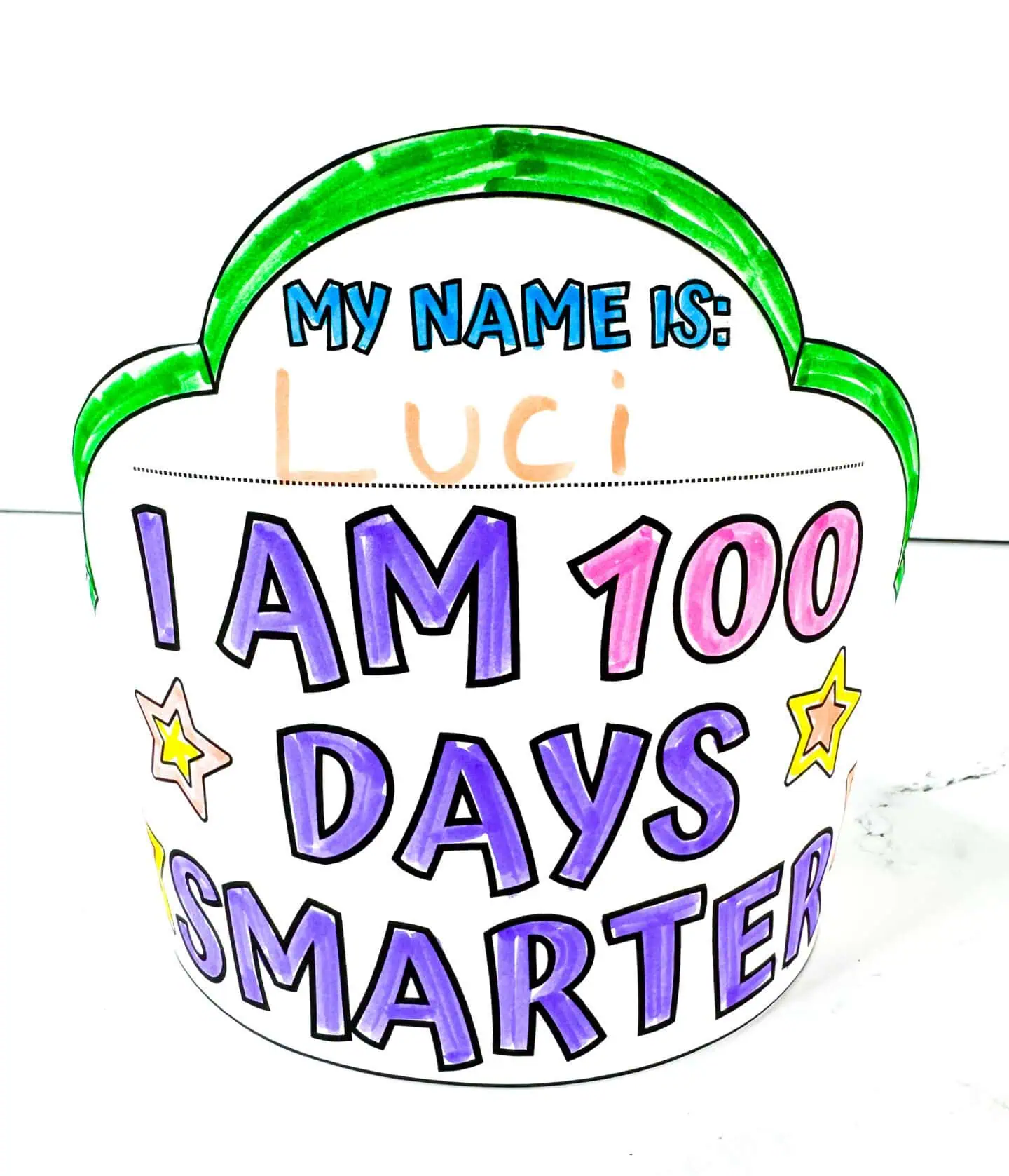 100th Day of School Crown Free Printable