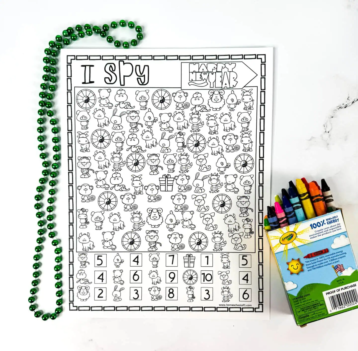 Free Chinese New Year I Spy Printable