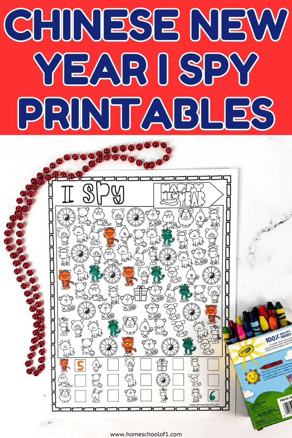 Free Chinese New Year I Spy Printable