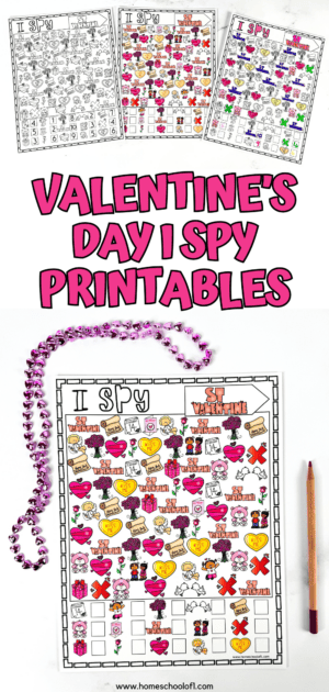Free Valentine's Day I Spy Printable