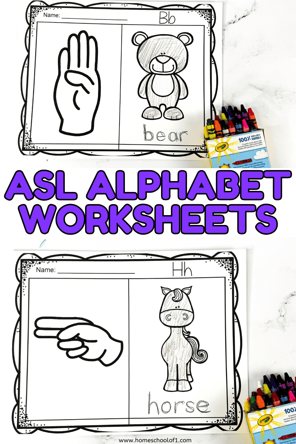 Free Sign Language Alphabet Worksheets