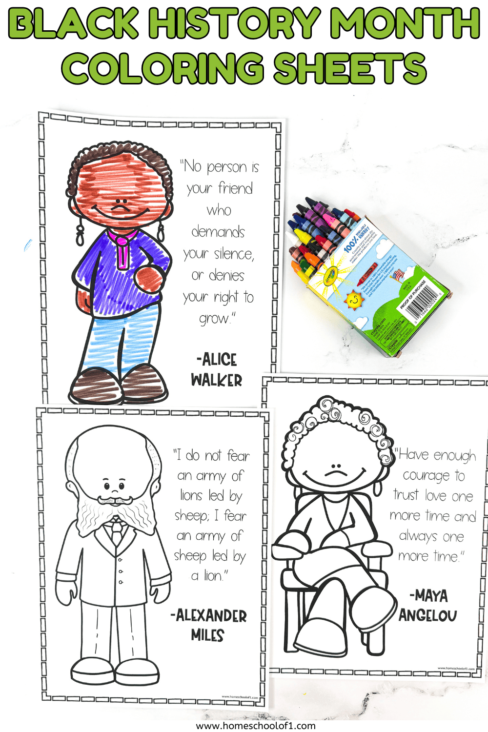 Free Black History Month Coloring Pages