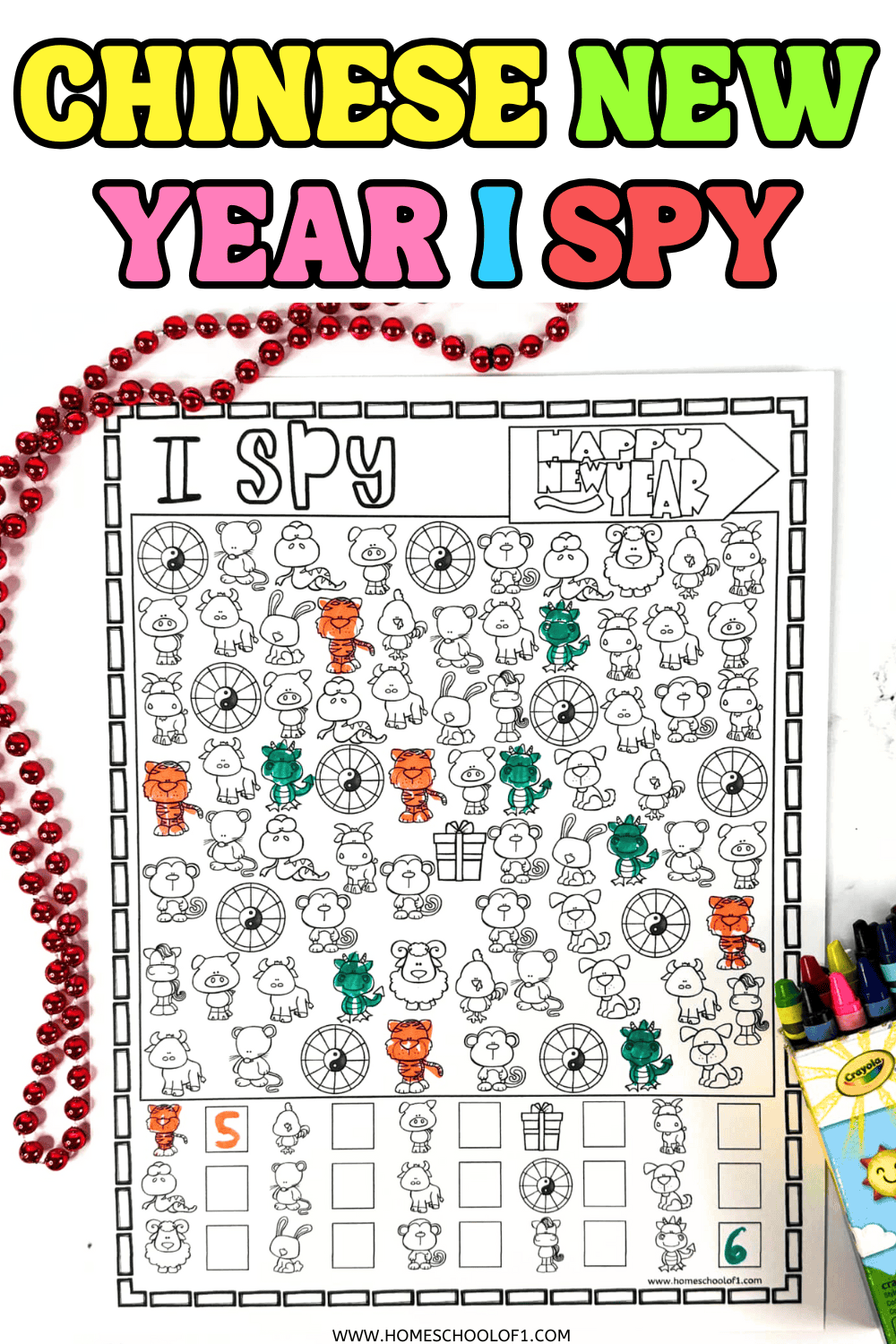 Free Chinese New Year I Spy Printable
