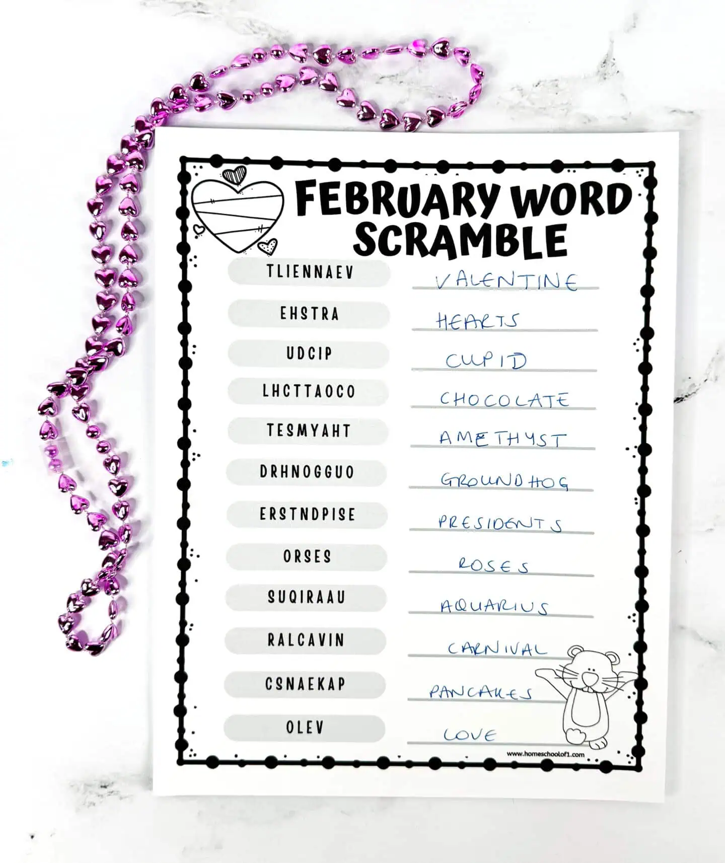 40 Free Word Scramble Worksheets (With Answers)