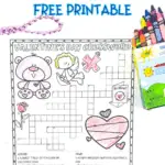 Free Valentine's Day Crossword Puzzle Printable
