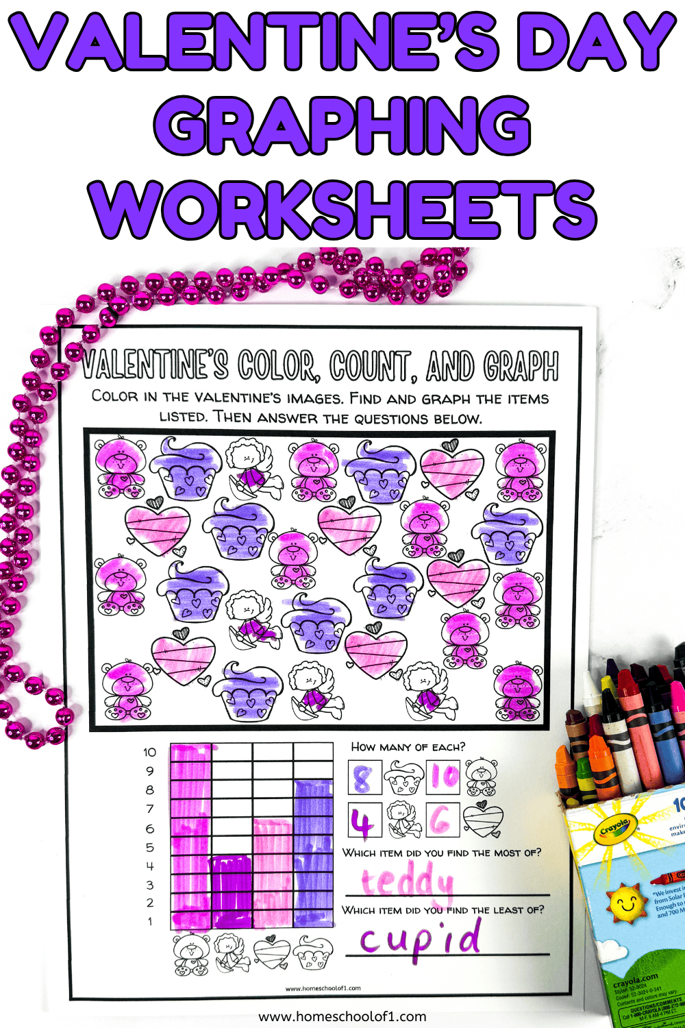 Free Valentine's Day Graphing Worksheet