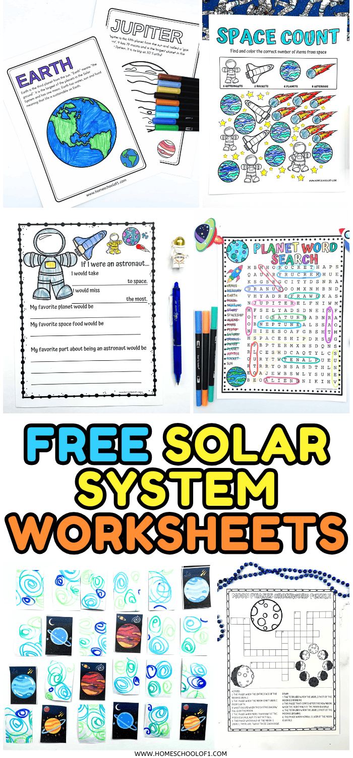 Free Solar System Printables for Kids