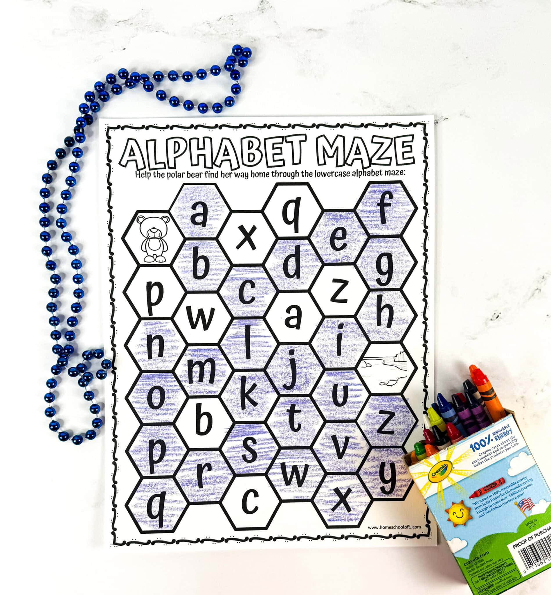 P is for Polar Bear Worksheet (Free Printable)