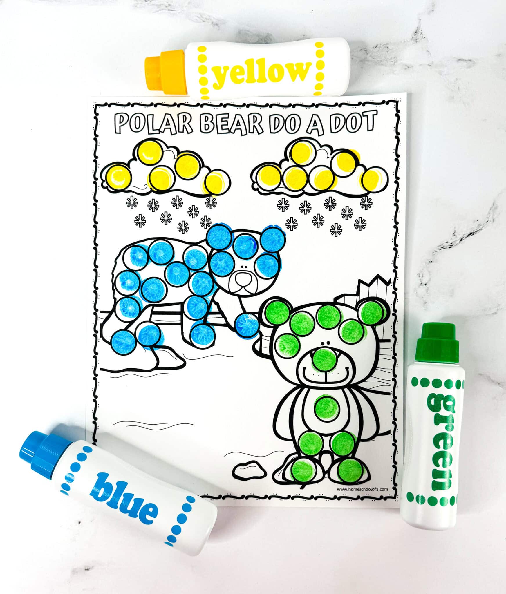 P is for Polar Bear Worksheet (Free Printable)