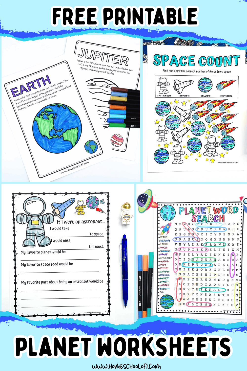 Free Solar System Worksheets for Kids | Fun & Educational
