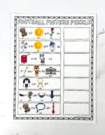 Free Football Picture Puzzle Printable For Super Bowl Fun!