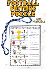 Free Football Picture Puzzle Printable For Super Bowl Fun!