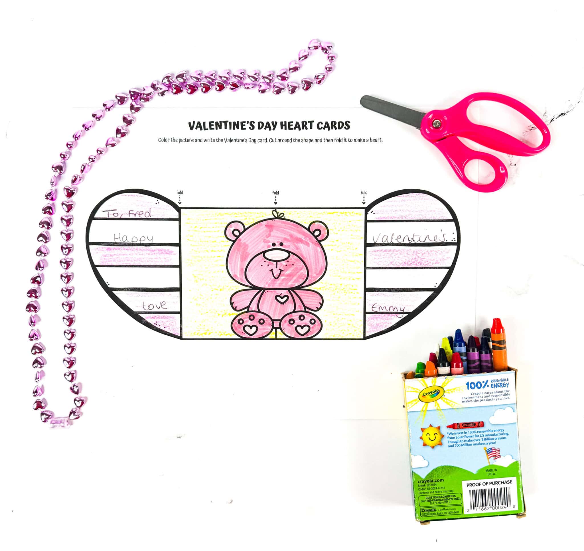 Valentine's Day Heart Cards (Free Printable)