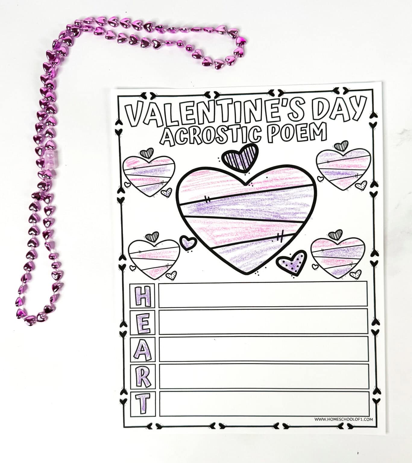 Free Valentine's Day Acrostic Poem Templates