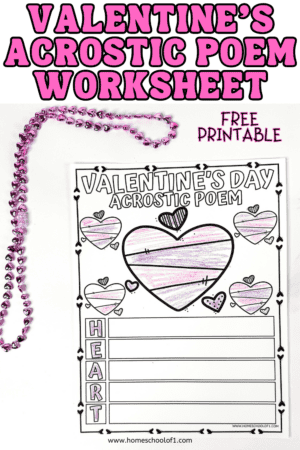 Free Valentine's Day Acrostic Poem Templates