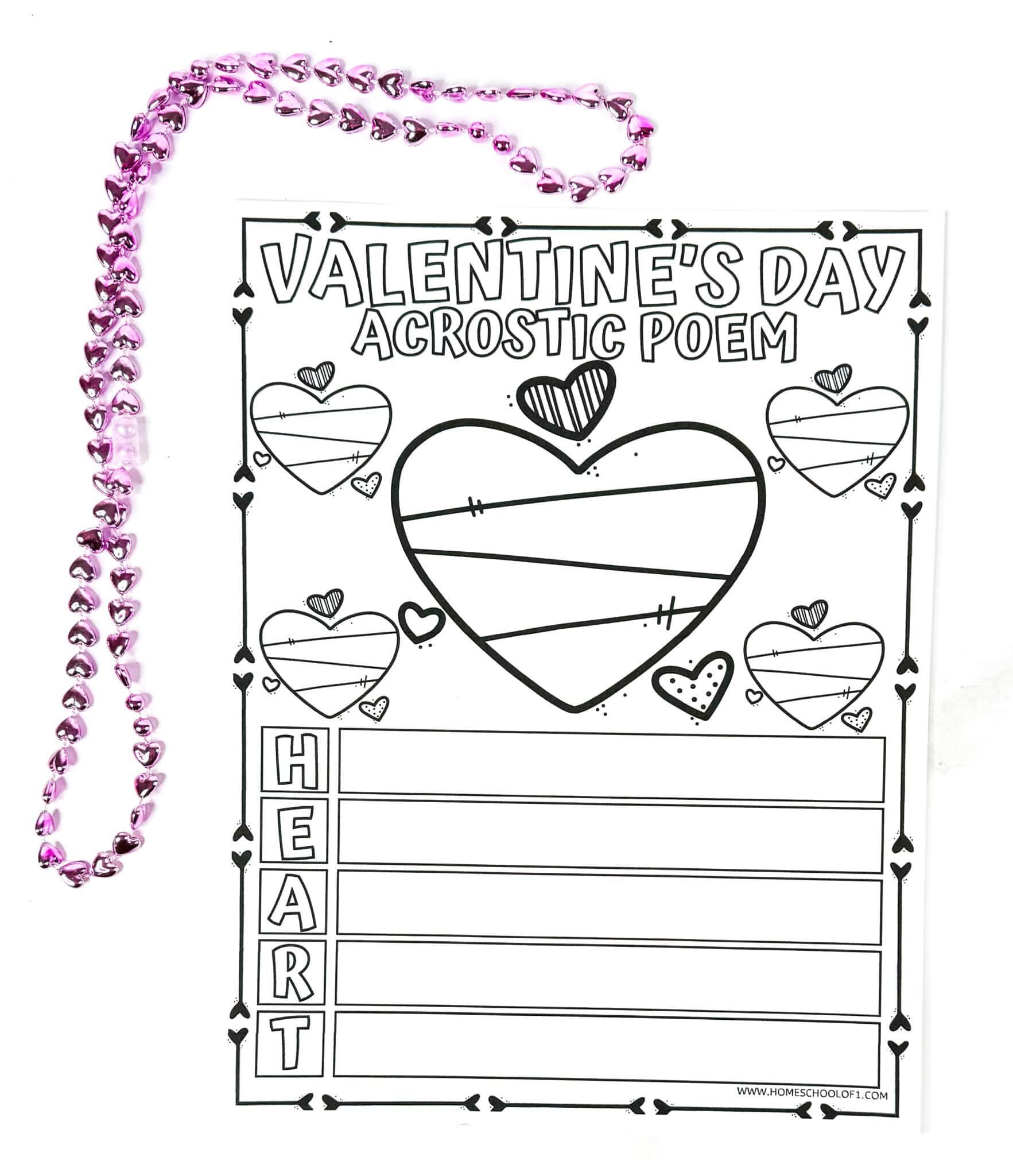 Free Valentine's Day Acrostic Poem Templates