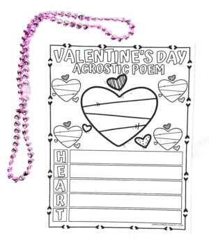 Free Valentine's Day Acrostic Poem Templates