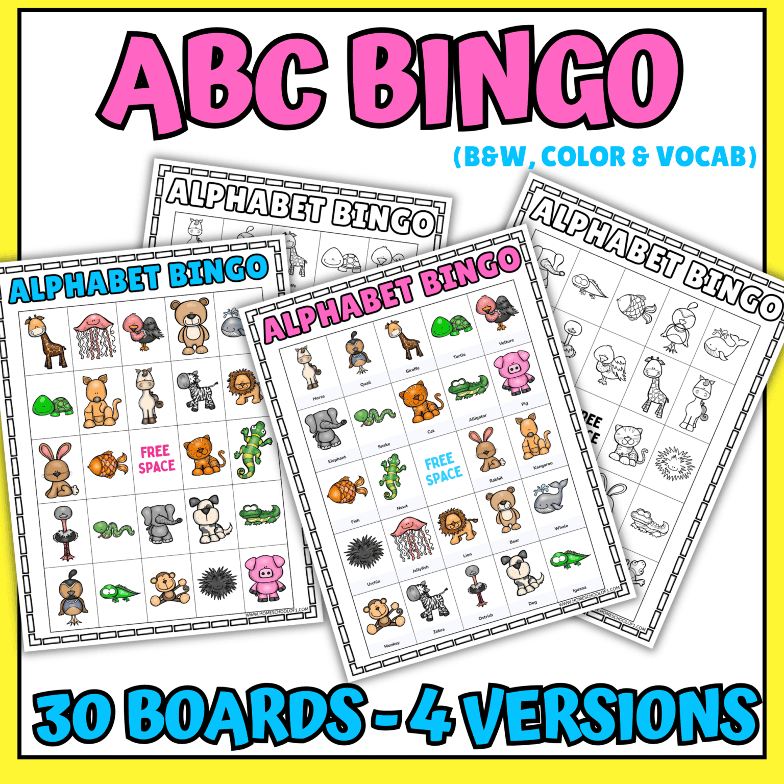 Free Alphabet Bingo Printable | Fun Letter Learning Game
