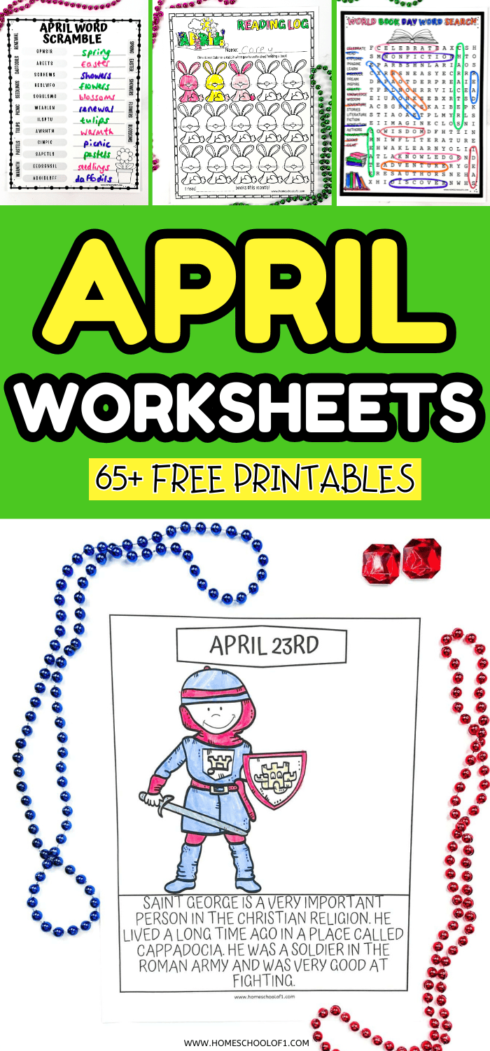 65 Free April Printables for Kids | Fun Holiday Worksheets