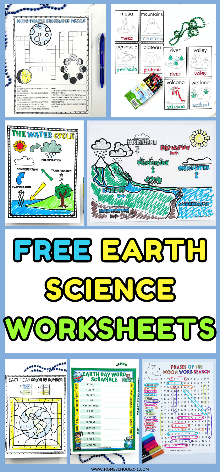 Free Earth Science Worksheets for Elementary Kids