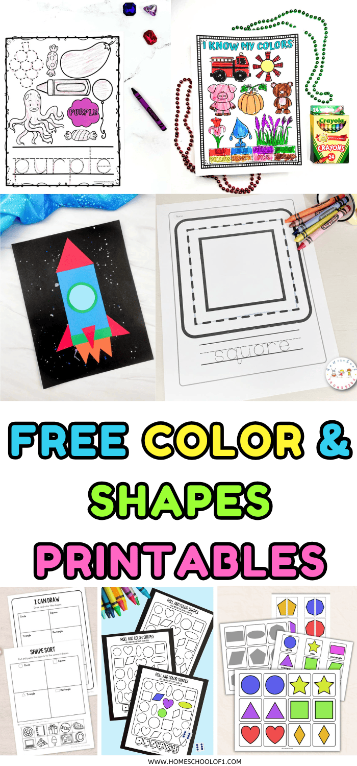 35 Free Shapes and Colors Printables for Early Learners