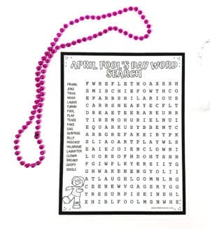 April Fools Word Search Printable (Free Puzzle + Answer Key)