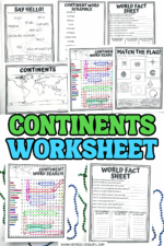 Free Continents Worksheet for Kids | Fun Geography Printables