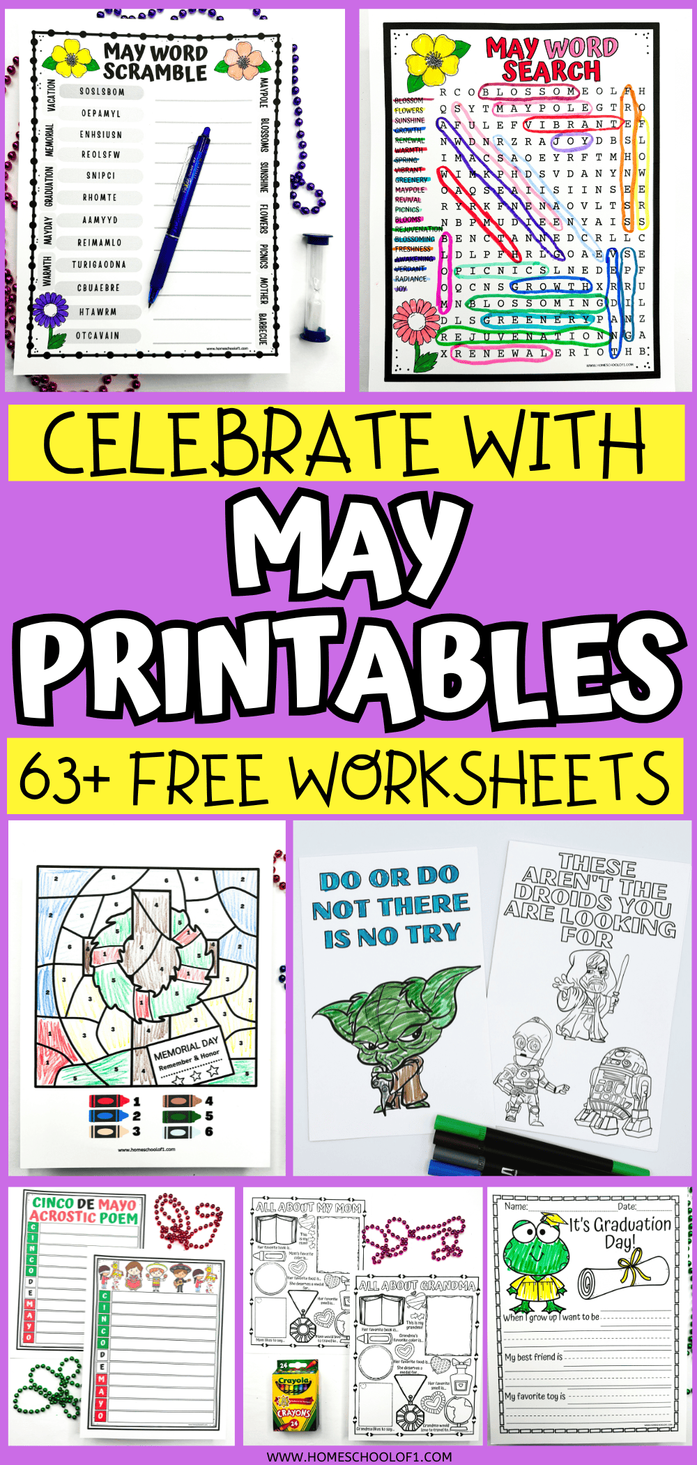 63 Free May Printables for Kids | Holiday Worksheets