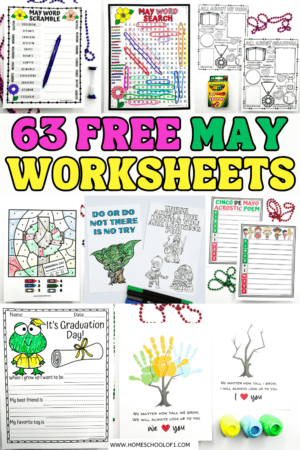 63 Free May Printables for Kids | Holiday Worksheets