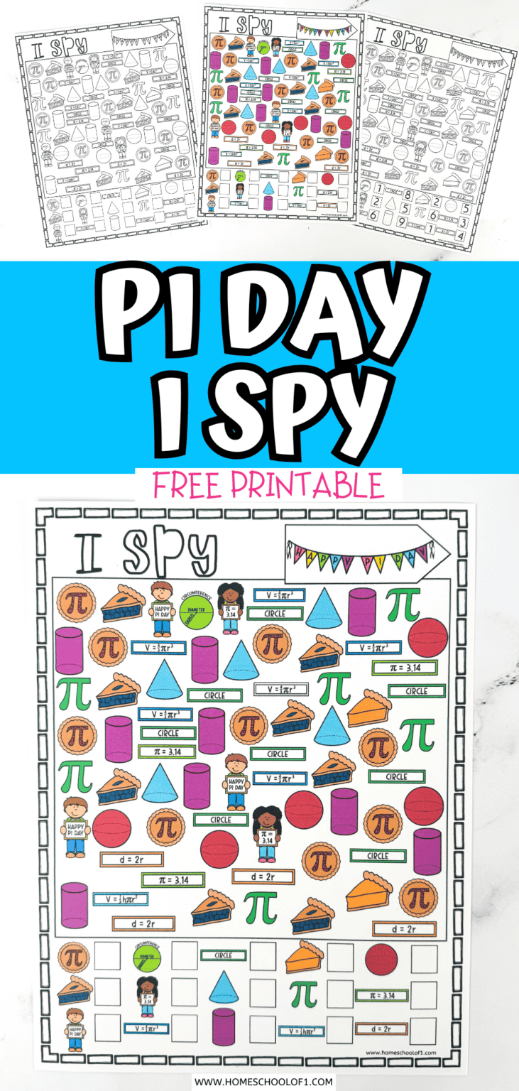 Free Pi Day I Spy Printable | Fun Math Activity for Kids