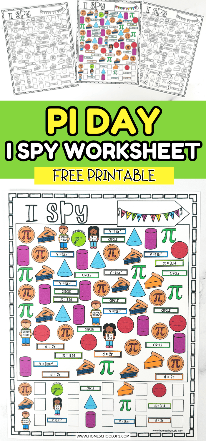 Free Pi Day I Spy Printable | Fun Math Activity for Kids
