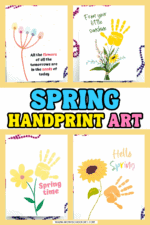 Spring Handprint Art Ideas (Free Printable Templates for Kids)