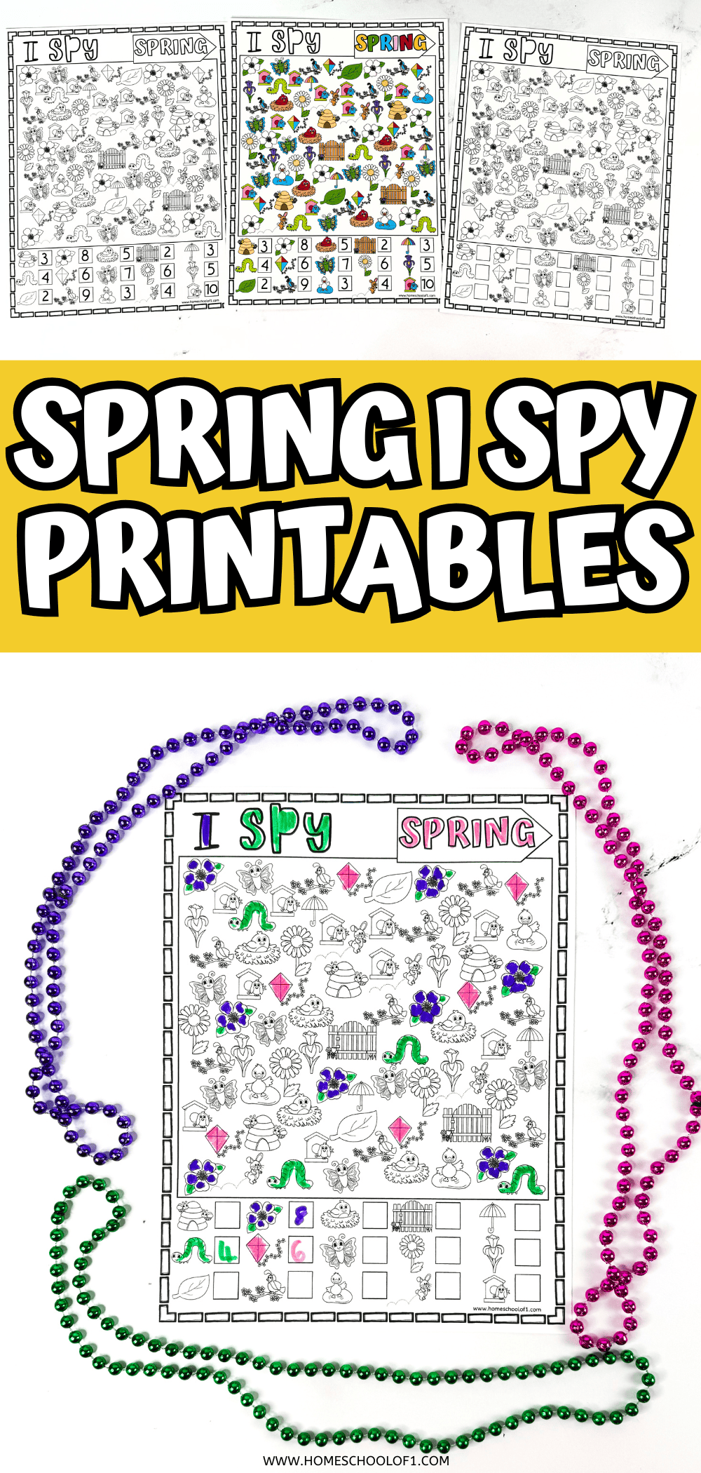 Free Spring I Spy Printable for Kids to Enjoy