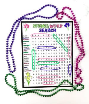 Spring Word Search Printable (Free PDF for Elementary Kids)