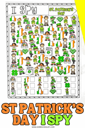 Free St Patrick's Day I Spy Printable