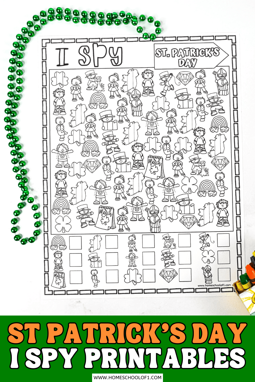 Free St Patrick's Day I Spy Printable