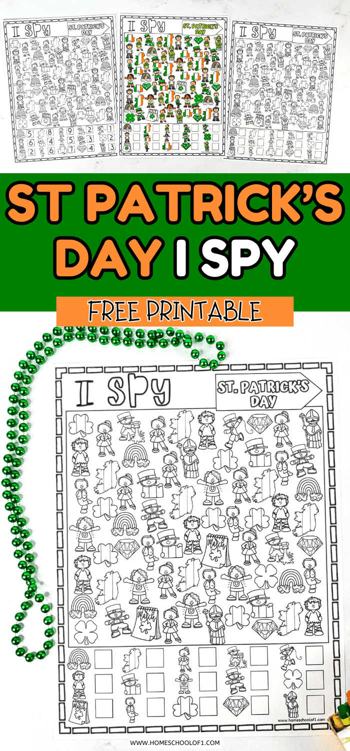 Free St Patrick's Day I Spy Printable