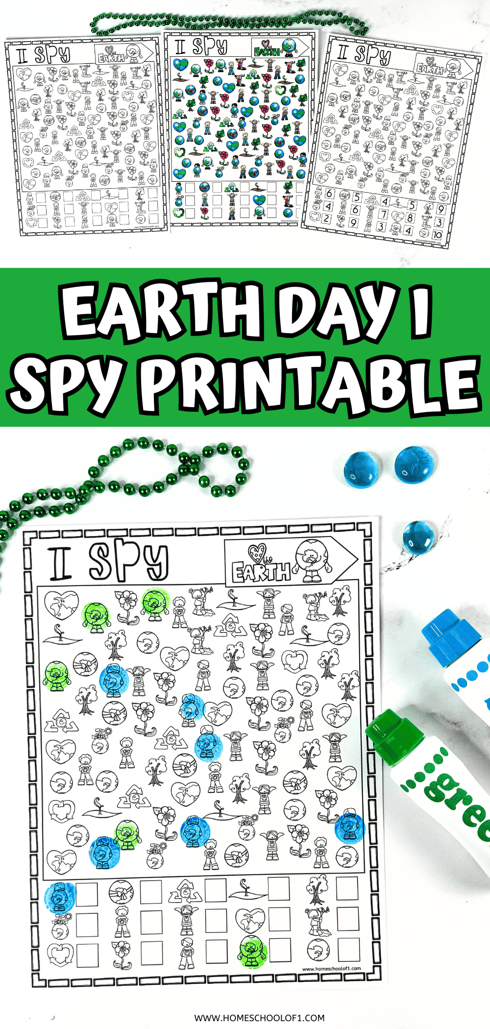 Free Earth Day I Spy Printable