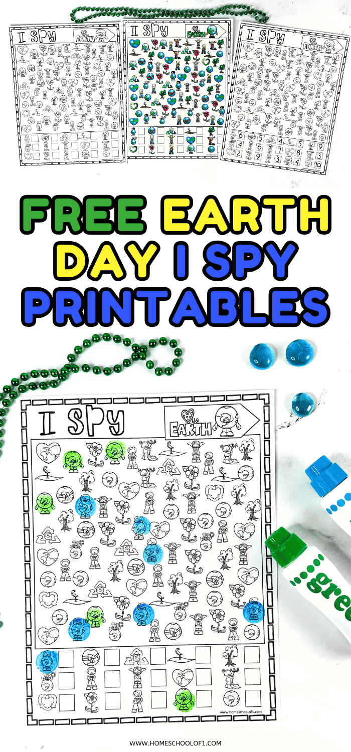 Free Earth Day I Spy Printable