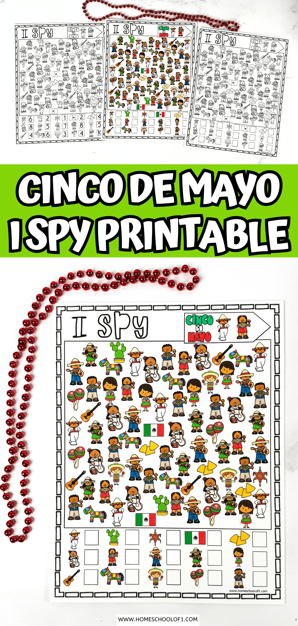 Free Cinco de Mayo I Spy Printable for Kids