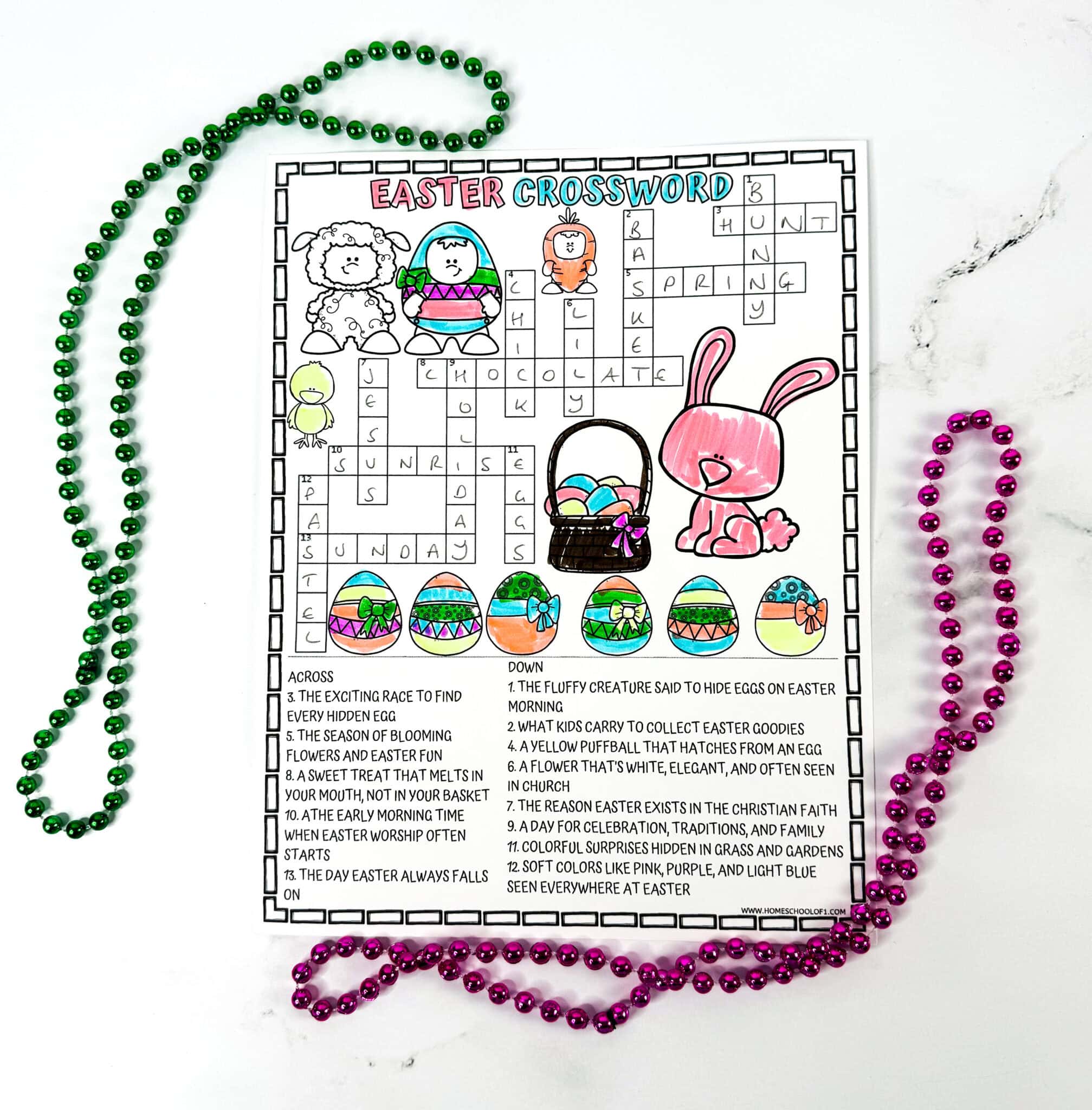 Free Easter Crossword Puzzle Printable (With Answers)
