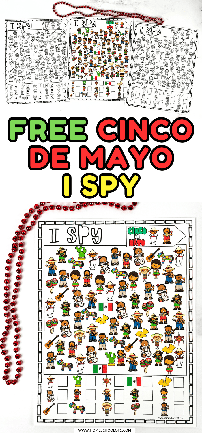 Free Cinco de Mayo I Spy Printable for Kids