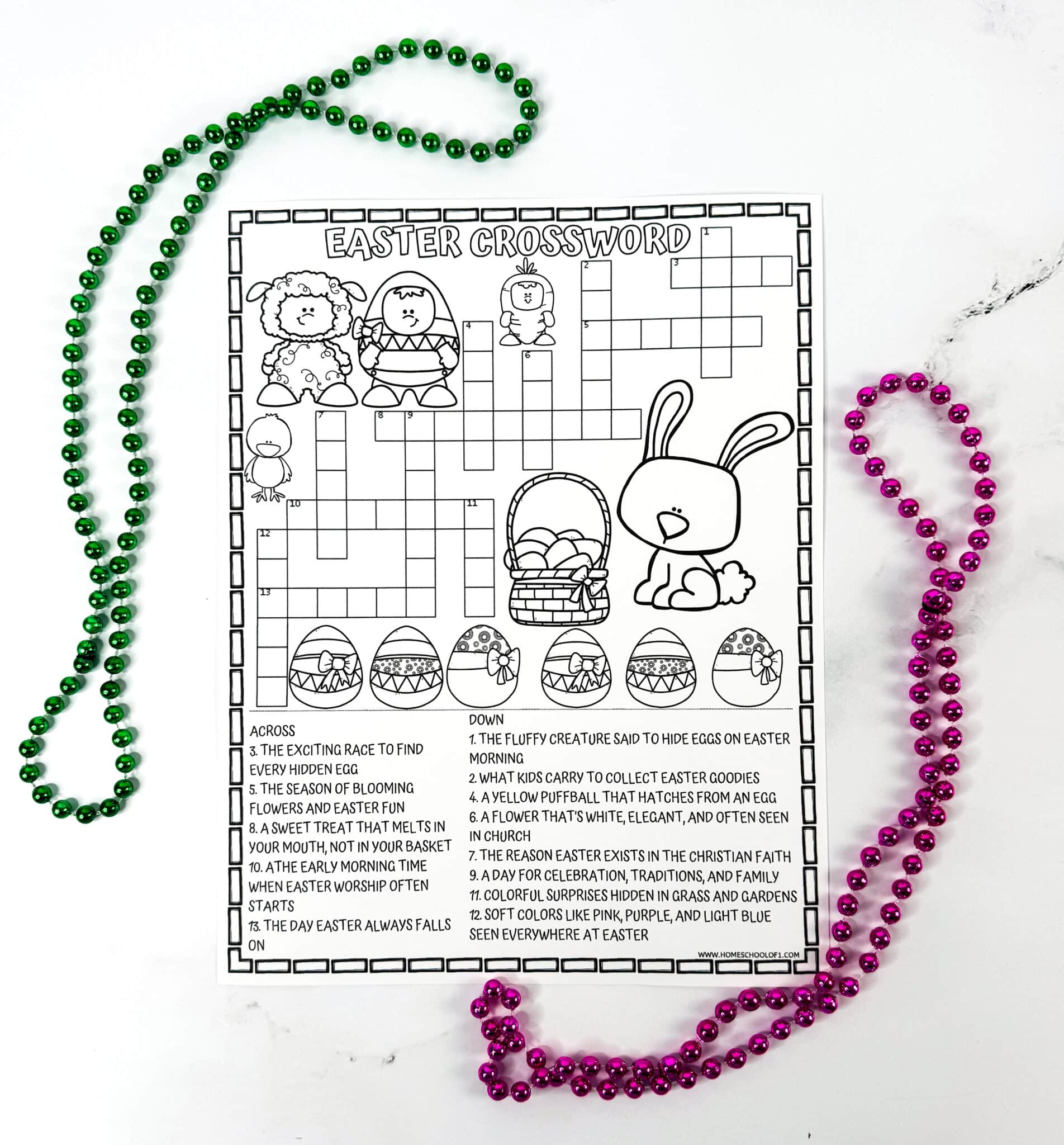 Free Easter Crossword Puzzle Printable (With Answers)
