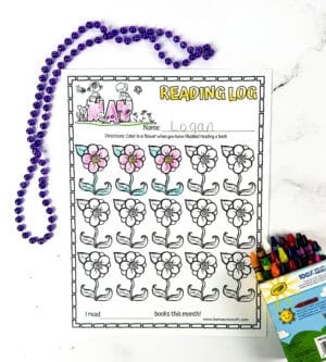 Free May Reading Log to Encourage Daily Reading