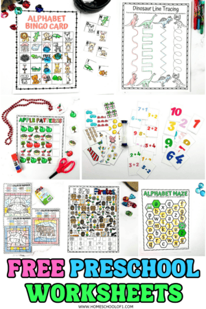 Free Preschool Worksheets for Learning Through Play