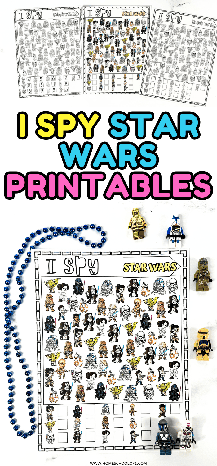 Free Star Wars I Spy Printable for Kids