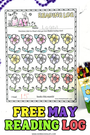 Free May Reading Log to Encourage Daily Reading